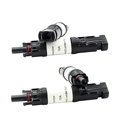 HALONE 1Pcs 10A Solar PV in-line Diode Connector Solar Panel Cable Connectors