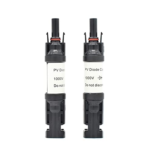 HALONE 1Pcs 10A Solar PV in-line Diode Connector Solar Panel Cable Connectors