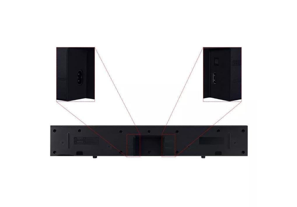 SAMSUNG 2.0Ch Soundbar with Built-in Woofer - Black HW-C400 (Renewed)