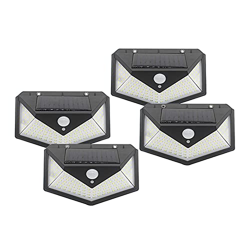 ASGTRADE Solar Sensor Wall Light in Night, Product for Garden, Swimming Pool, Balcony and high Security Area.-4 Pieces Set