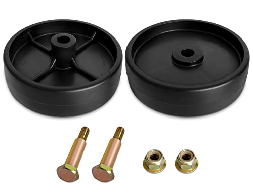 734-0973 Deck Wheel for Cub Cad et Riding Mower, 2 Pack 112-0337 Rear Deck Roller Wheels for Cad XT1-LT46 LT1042 LT1045 Craftsman T240 Lawn Tractor, MTD 42" 46" Deck Lawn Mower