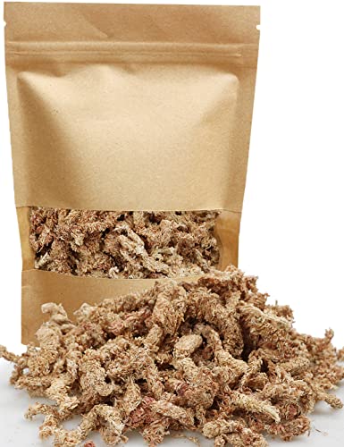 Orchid Sphagnum Moss, 2qt Succulent Dried Moss, Garden Bonsai Pot Mix, Moisture-Holding Plant Growing Medium for Flowers Plant Pot and Reptiles
