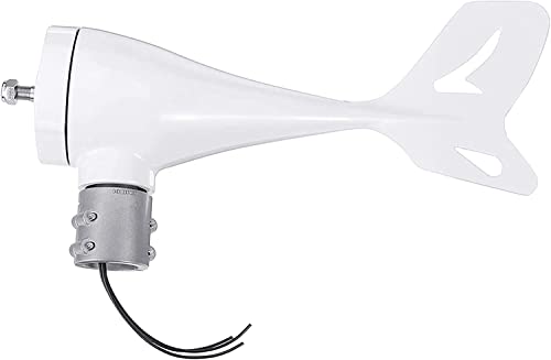 SZYARA 2000W Wind Turbine Generator Kit 8 Blades Low Noise Horizontal Wind Turbine with Charge Controller for Home Garden Use(White),12v