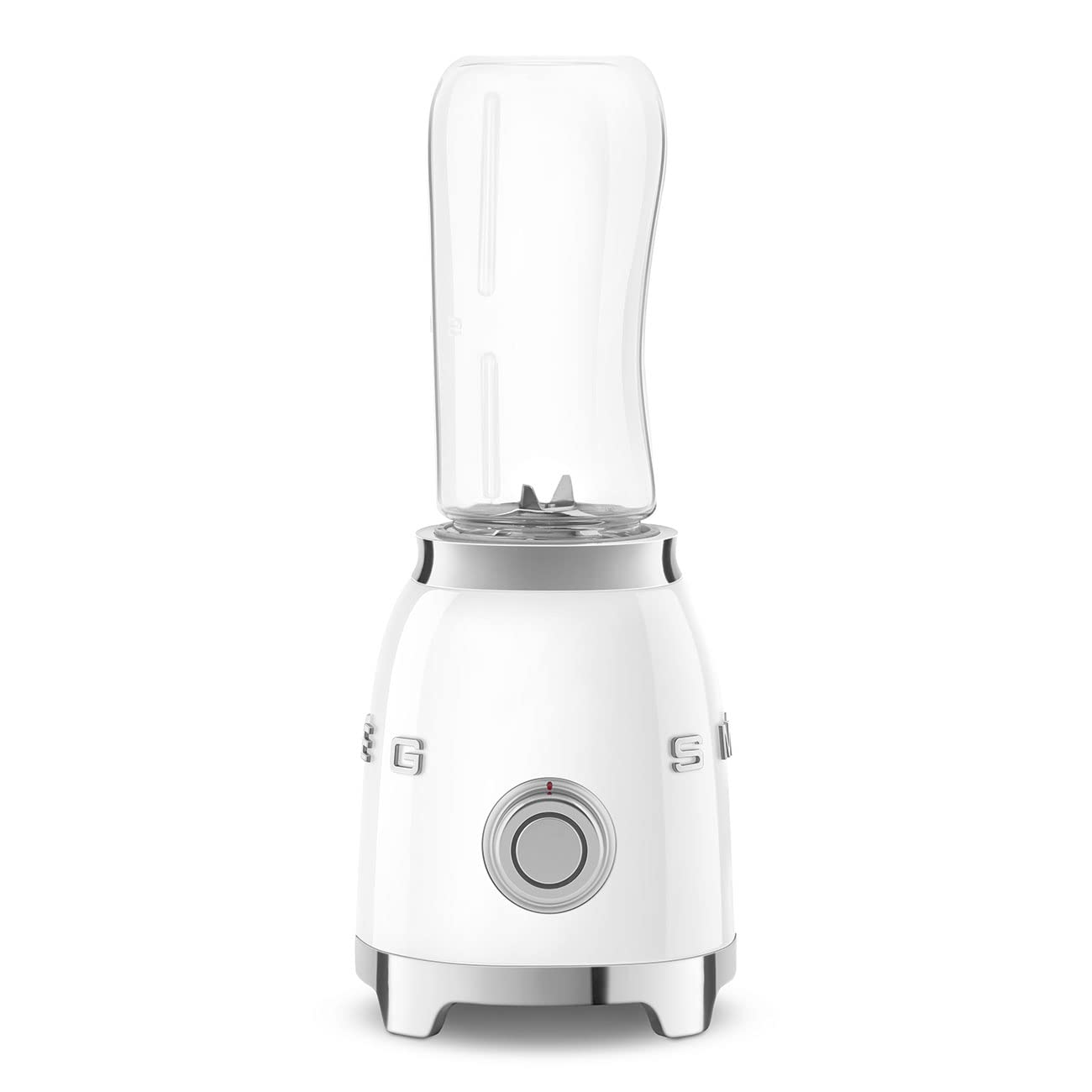 SMEG 50's Retro Style Personal Blender with Backlit Knob and Two BPA 600 ML Free bottles PBF01WHUS
