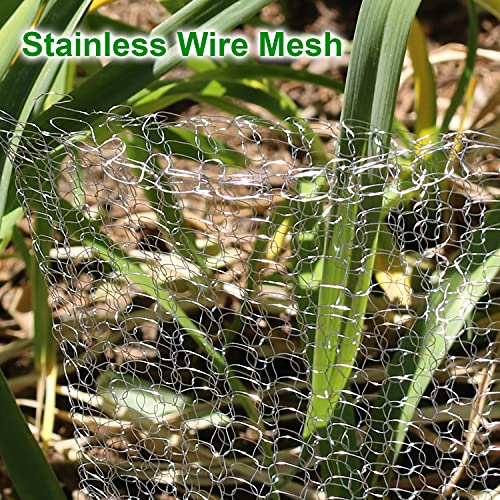 GiftExpress 15 Gallon Gopher and Vole Wire Speed Baskets, Plant Root Protector Gopher Baskets for Pests Repellent, Anti Gopher Baskets (4)