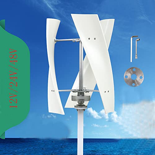 HUIZHITENGDA Vertical Wind Turbine Generator Kit,10000W 48V Vertical Axis Permanent Maglev Wind Turbine with Controller Suitable for Outdoor Garden Power Generation,220v