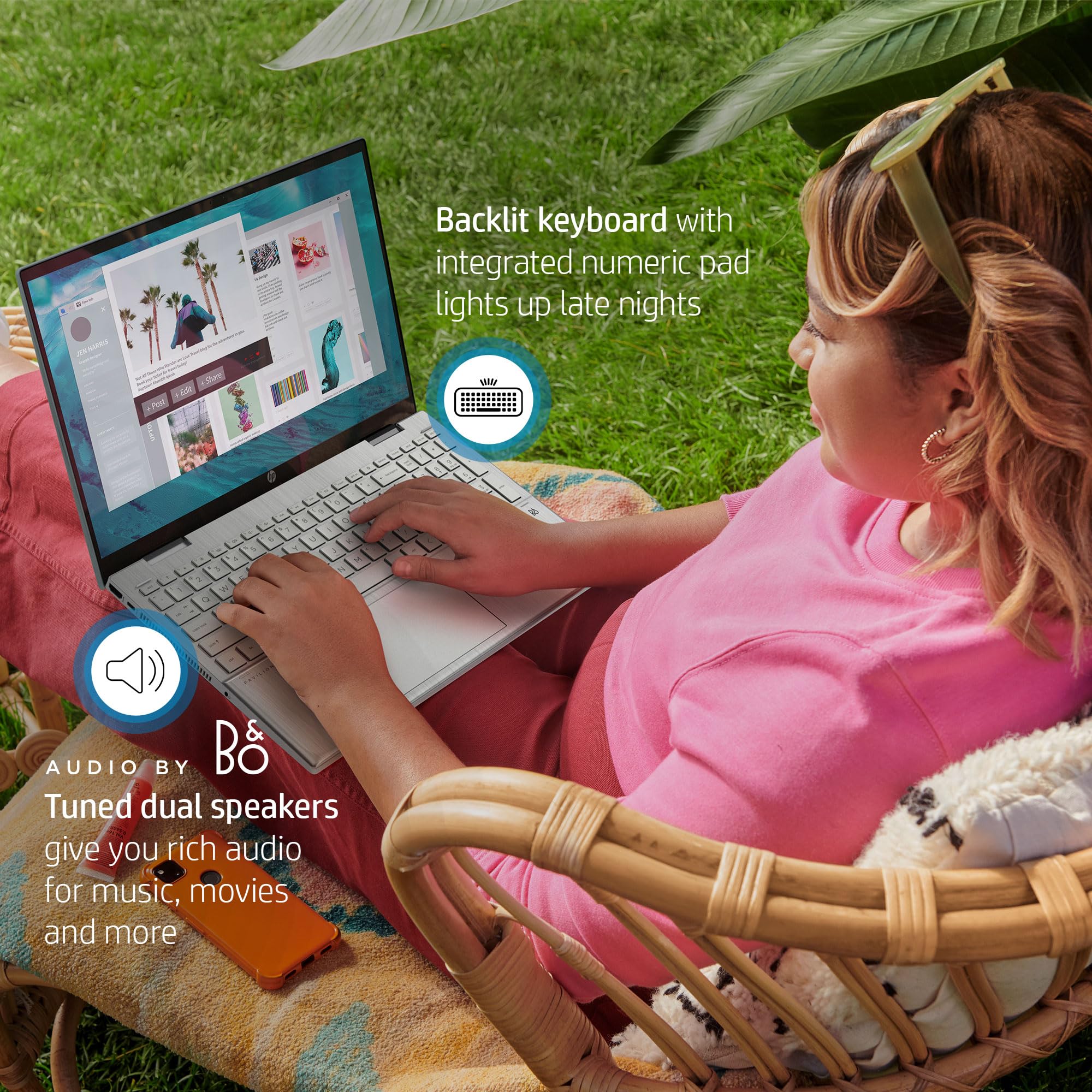 HP Pavilion x360 Convertible Laptop, 12th Gen Intel Core i5-1235U, 12 GB RAM, 256 GB SSD, 15.6" Full HD Touchscreen, Windows 11 Home, Long Battery Life, Backlit Keyboard, HD Webcam (15-er1010nr, 2022)