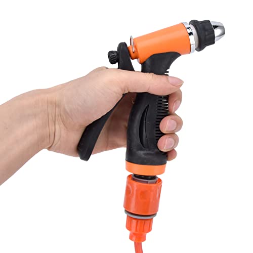 Electric Water High Pressure Washer, Car Washer 5.5LMin 12V 72W G1/2 Male Thread Plastic Self-Priming for Garden