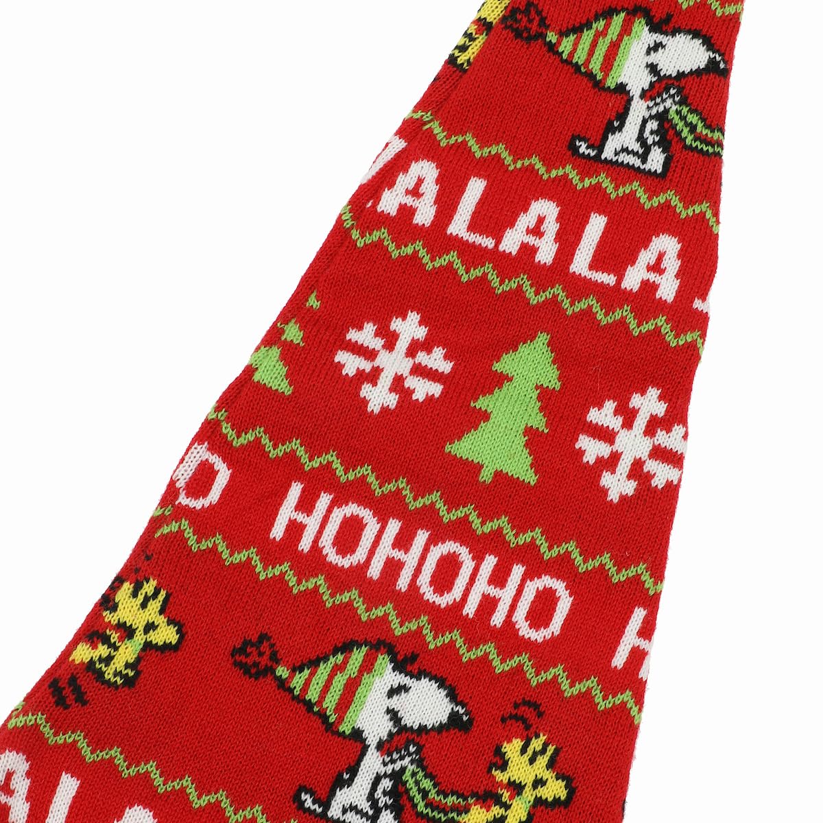 Peanuts Snoopy and Woodstock Pattern Adult Christmas Santa Hat Multicolored