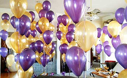 Purple balloons,100-Pack,12-Inch,Latex Balloons(purple)