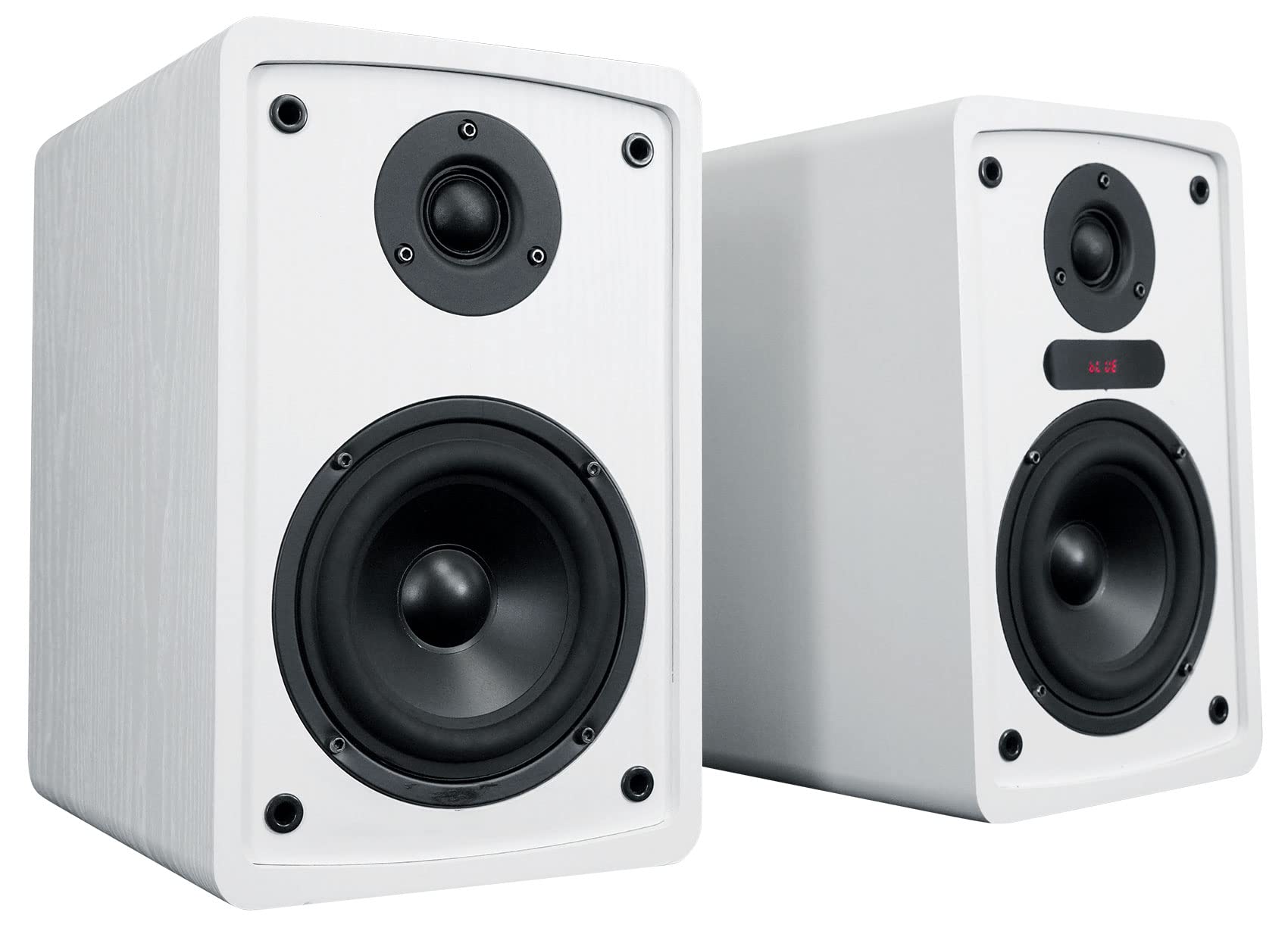 Rockville ELITE-5W White 800 wat Home Audio 5.25 inch Bluetooth Bookshelf Speakers