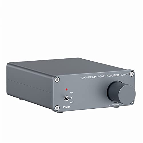 TBGFPO Tda7498e 2 Channel Sound Power Amplifier Audio Receiver Mini HiFi Amp Home Theater Speakers 160w X 2 Amplificador