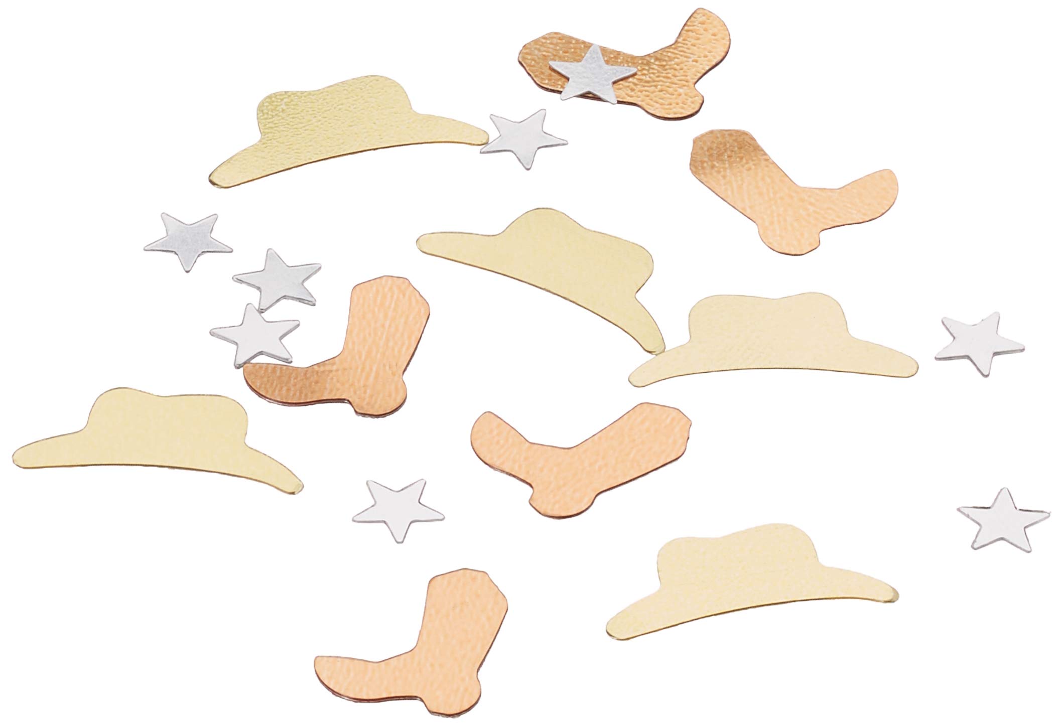 Fanci-Fetti Western Icons (copper, gold, silver) Party Accessory (1 count) (1 Oz/Pkg)