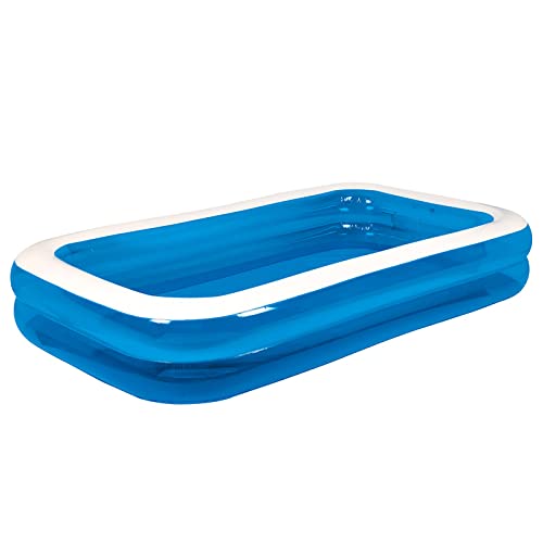 Inflatable Swimming Pool Outdoor Lawn Ground Rectangular Swimming Pool for Kids or Adults (Max 120x72x20±3 Inch)