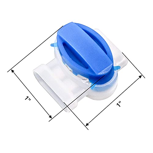 EMBerg 314 (20 Pack) IDC Waterproof Electrical Wire Connector (2 or 3 Wire) for Direct Burial Applications for Robotic Lawn Mowers, Invisible Pet Fences, Irrigation Applicationsā¦