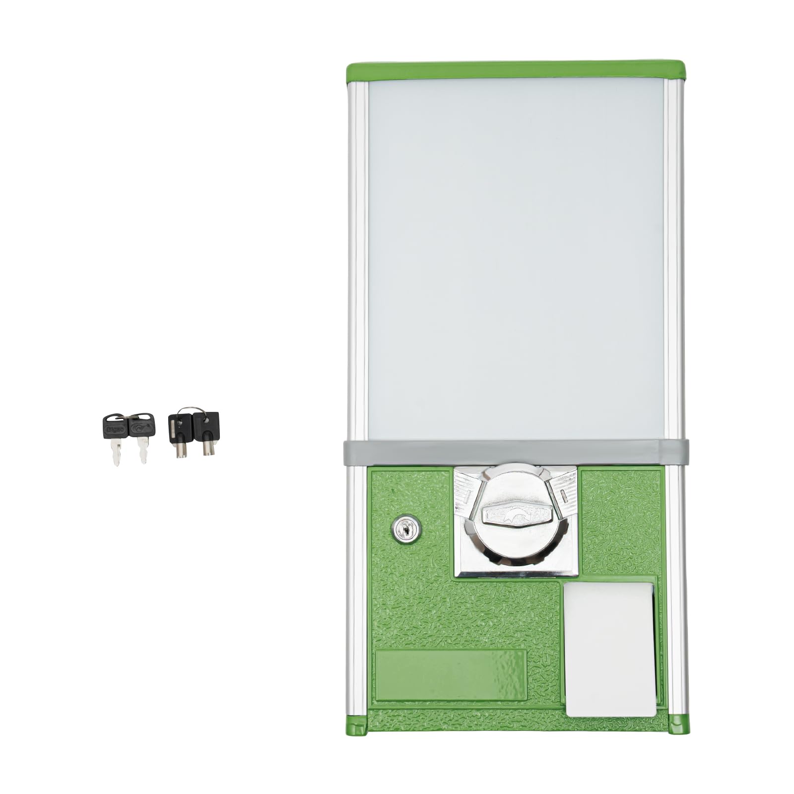 CNCEST Vending Machine, 20.87" Height Candy Gumball Machine, Huge Load Capacity Gumball Bank, Candy Vending Machine for 1.77-1.97in Gadgets, for Game Stores and Retail Stores (Green)