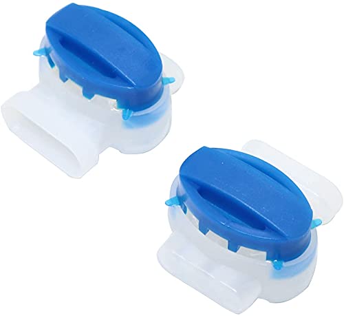 EMBerg 314 (20 Pack) IDC Waterproof Electrical Wire Connector (2 or 3 Wire) for Direct Burial Applications for Robotic Lawn Mowers, Invisible Pet Fences, Irrigation Applicationsā¦