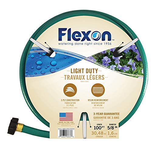 Flexon FR58100 5/8-Inch x 100-Foot 3-Ply Light Duty Garden Hose