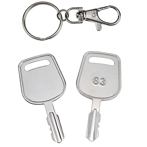 JEENDA 2PCS Start Ignition Key Compatible with John Deere Sears Craftsman AYP MTD Husqvarna Gravely Ariens Poulan Bad Boy CubCadet Delta Mower Garden Tractor