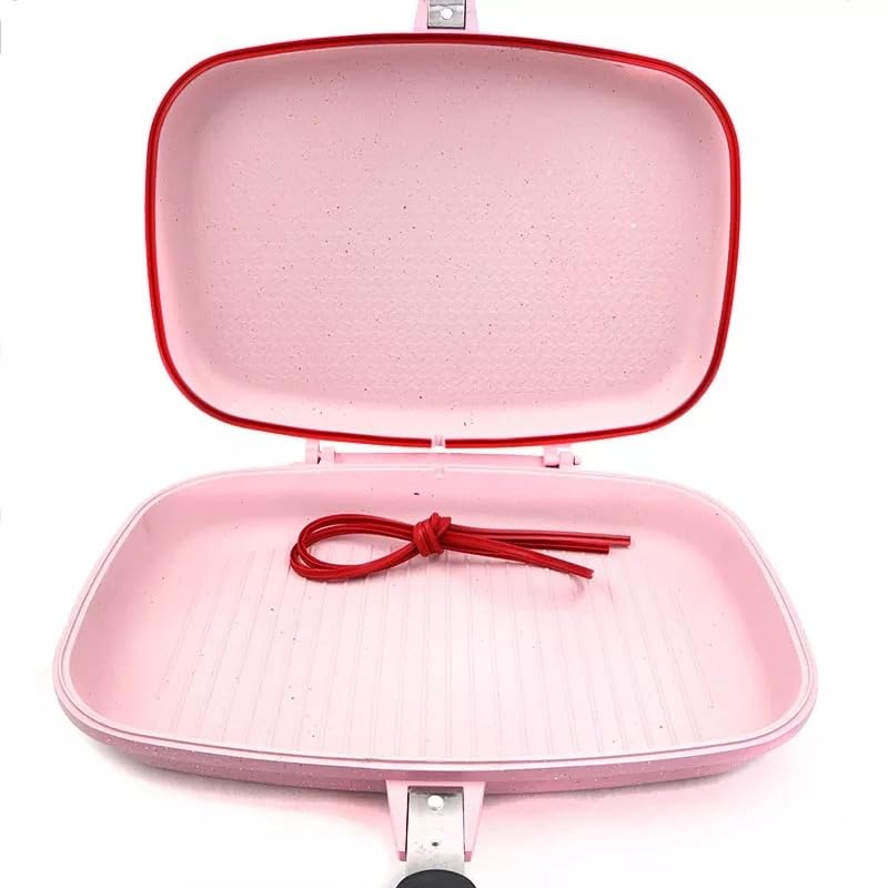Master Star 36CM double sided fry pan Die-Casting grill Pan Non-Stick baking BBQ/camping cooking tool durable gas cookware