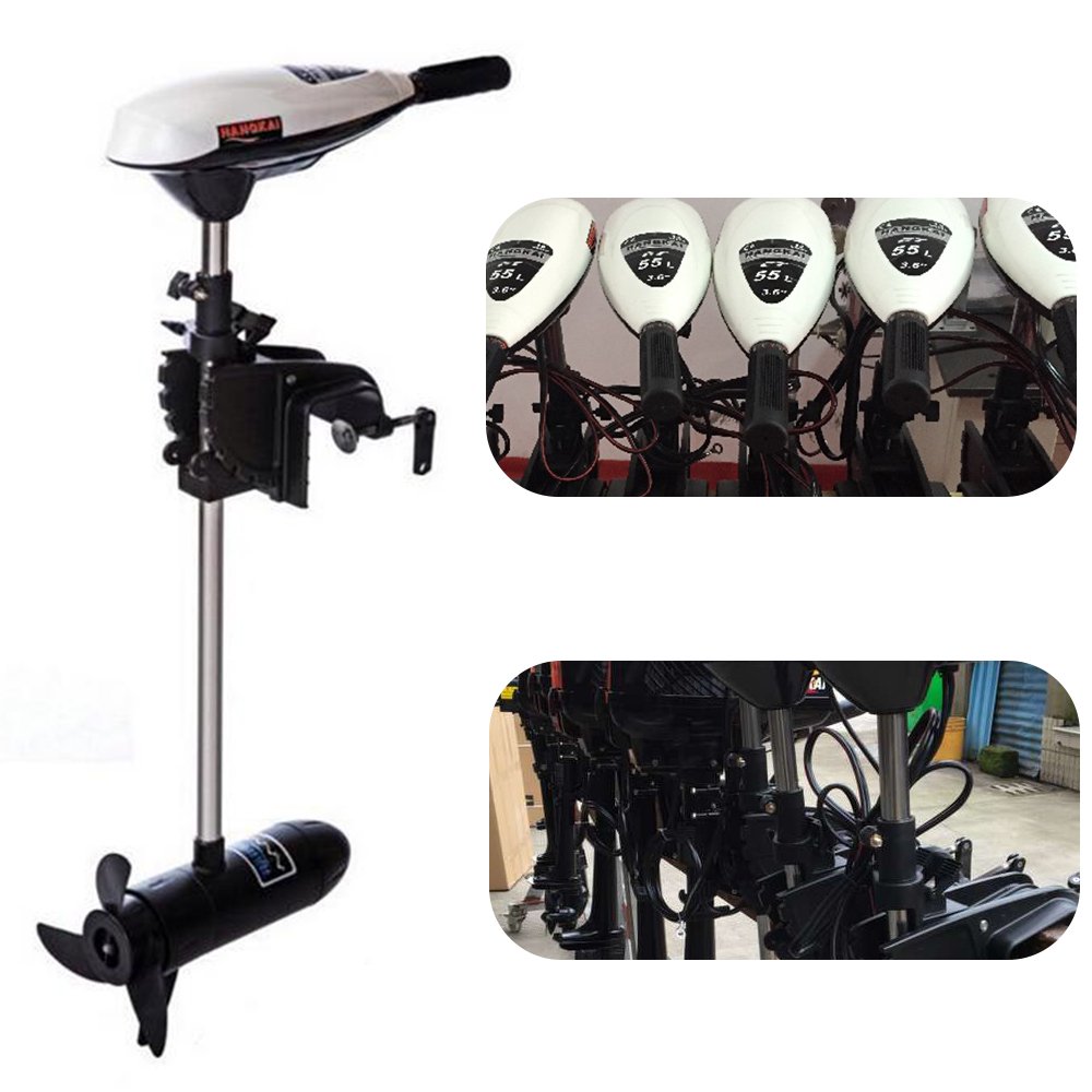 Dodoam 66 LBS 12V Electric Outboard Trolling Motor Fishing Boat Kayak Engine, for Fisheries, Aquaculture, Outdoor Sightseeing and Other Fields