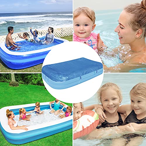 Rectangular Pool Cover,Fits 8.6ftX5.7ft Inflatable Rectangle Swimming Pool Cover, Inflatable Pool Cover, Dustproof Rainproof Waterproof Square for Garden Outdoor Paddling Family Pools Protector