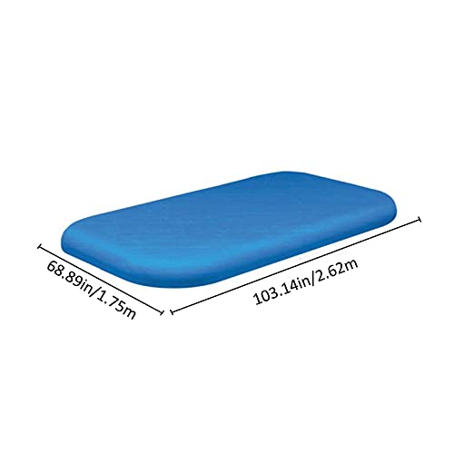 Rectangular Pool Cover,Fits 8.6ftX5.7ft Inflatable Rectangle Swimming Pool Cover, Inflatable Pool Cover, Dustproof Rainproof Waterproof Square for Garden Outdoor Paddling Family Pools Protector