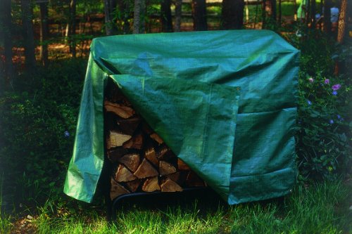 Bosmere Weatherproof Wood Pile Cover, 50" x 24" x 36" High, Green