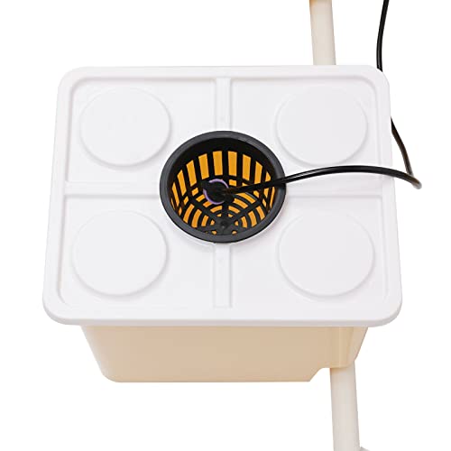 Hydroponics Grow System, Deep Water Culture, Recirculating Drip Garden System W/Submerged Pump Complete Hydroponic Buckets Kit for Plants (5 Bucket)