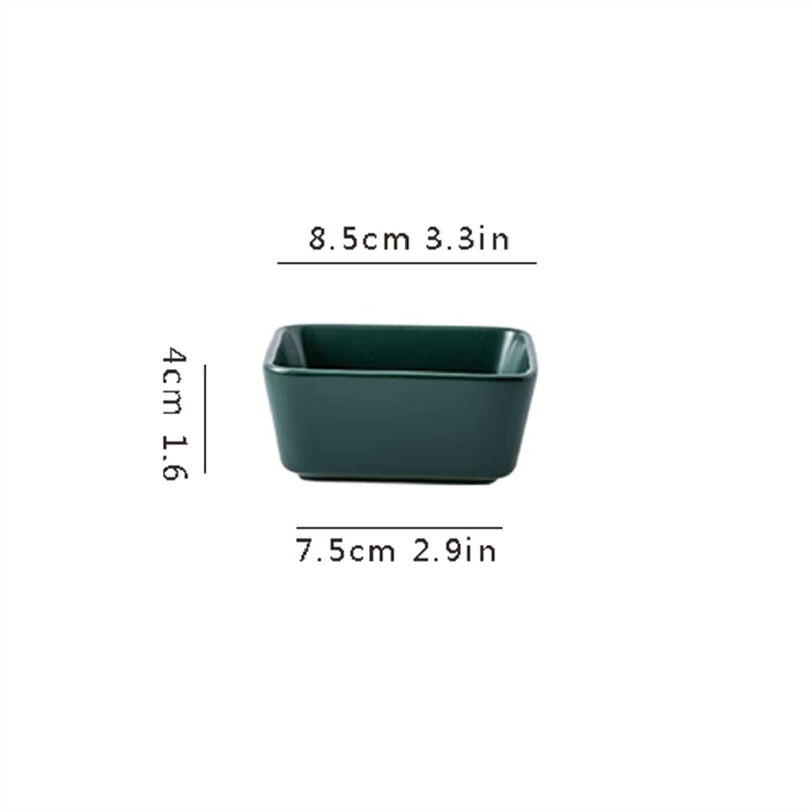 HEXEH Salad Plate Porcelain Ice Cream Bowls, White Bowls for Kitchen, Square Serving Bowls for Appetizers Dessert Salads Fruits with Metal Tray. Plastic Plate (Color : Brass)