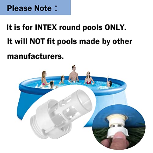 10184 Intex Hose Drain Plug Connector Replacement Intex Round Swimming Pool /Garden Hose Drain Plug - 2 Pack