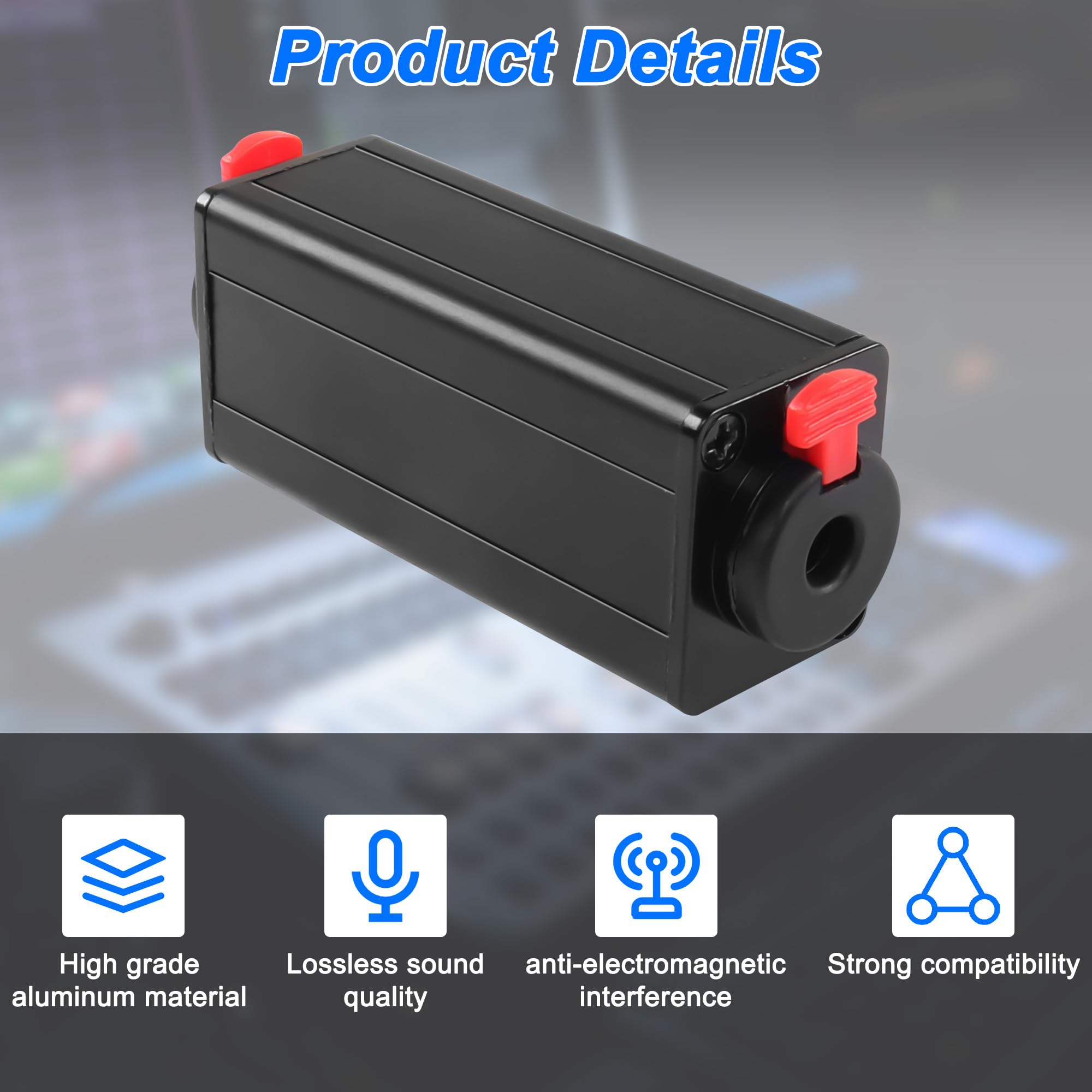 XMSJSIY 1/4 6.35mm TRS Coupler Female to Female Adapter 6.35mm Panel Mount Socket Stereo Jack Connector for Amplifier Speaker Guitar Sound Audio Cable Extension-1 Pcs