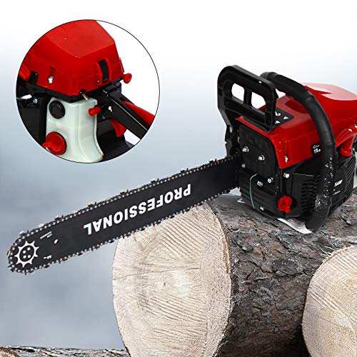 2 Stroke 62cc Gas Powered Chainsaw, 20 Inch Chainsaw, Handheld Labor And Time Saving Efficient Convenience Durable Cordless Gas Powered Chainsaw, Work Tools For Farm, Garden And Ranch, Woods