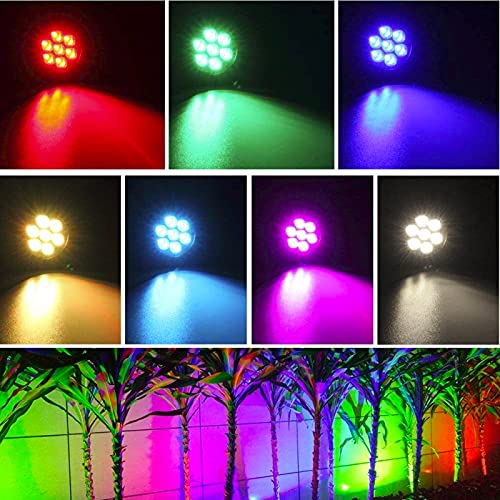 MEIHONG Solar Spot Lights Outdoor Landscape Lights Solar Powered Waterproof Solar LED Landscape Lighting, Solar Tree Lights Solar Spot Lights Garden Decorations (4 Pack)