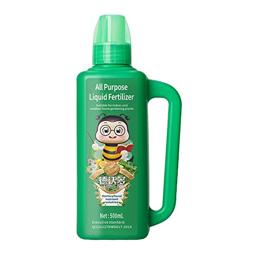 DWD 20-20-20 Liquid Fertilizer Indoor Plant Food All Purpose Plant Water Soluble Fertilizer Potted Liquid Plant Food Outdoor Garden Trees Flowers Fertilizer for Rooting Blossom 0.5Qt