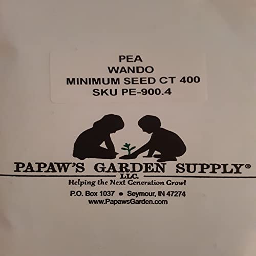 PAPAW'S GARDEN SUPPLY LLC. HELPING THE NEXT GENERATION GROW! Tall Wando Bush Pea Seeds, Non-GMO, 1 Pack of 200 Vegetable Seeds
