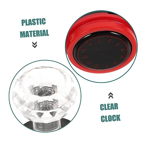 COHEALI 1 Set photosensitive Stamp Postage Stamps time Learning Stamper Teaching Clock Stamps Clock Seals Clock Learning Stamps Round Model Gift die Student Printing Ink