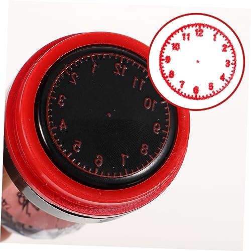 COHEALI 1 Set photosensitive Stamp Postage Stamps time Learning Stamper Teaching Clock Stamps Clock Seals Clock Learning Stamps Round Model Gift die Student Printing Ink
