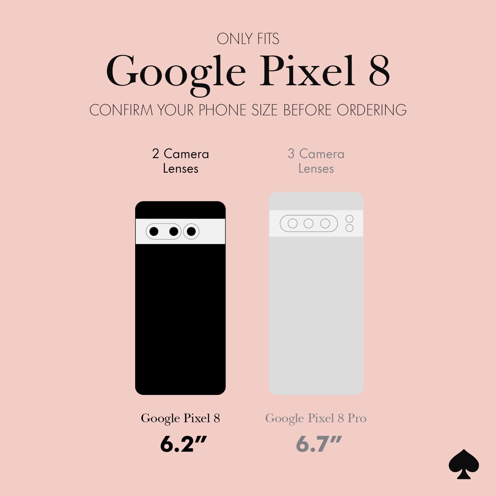 kate spade new york Google Pixel 8 Case, Compatible with Wireless Charging - Scattered Flowers