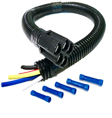HD Switch - Made in USA - Ignition Key Switch Wiring Harness 18" - Garden Lawn - Standard 5 pin for Toro Exmark Hustler John Deere M90206 Cub Cadet Troy-Bilt Ariens Gravely Simplicity Snapper Murray
