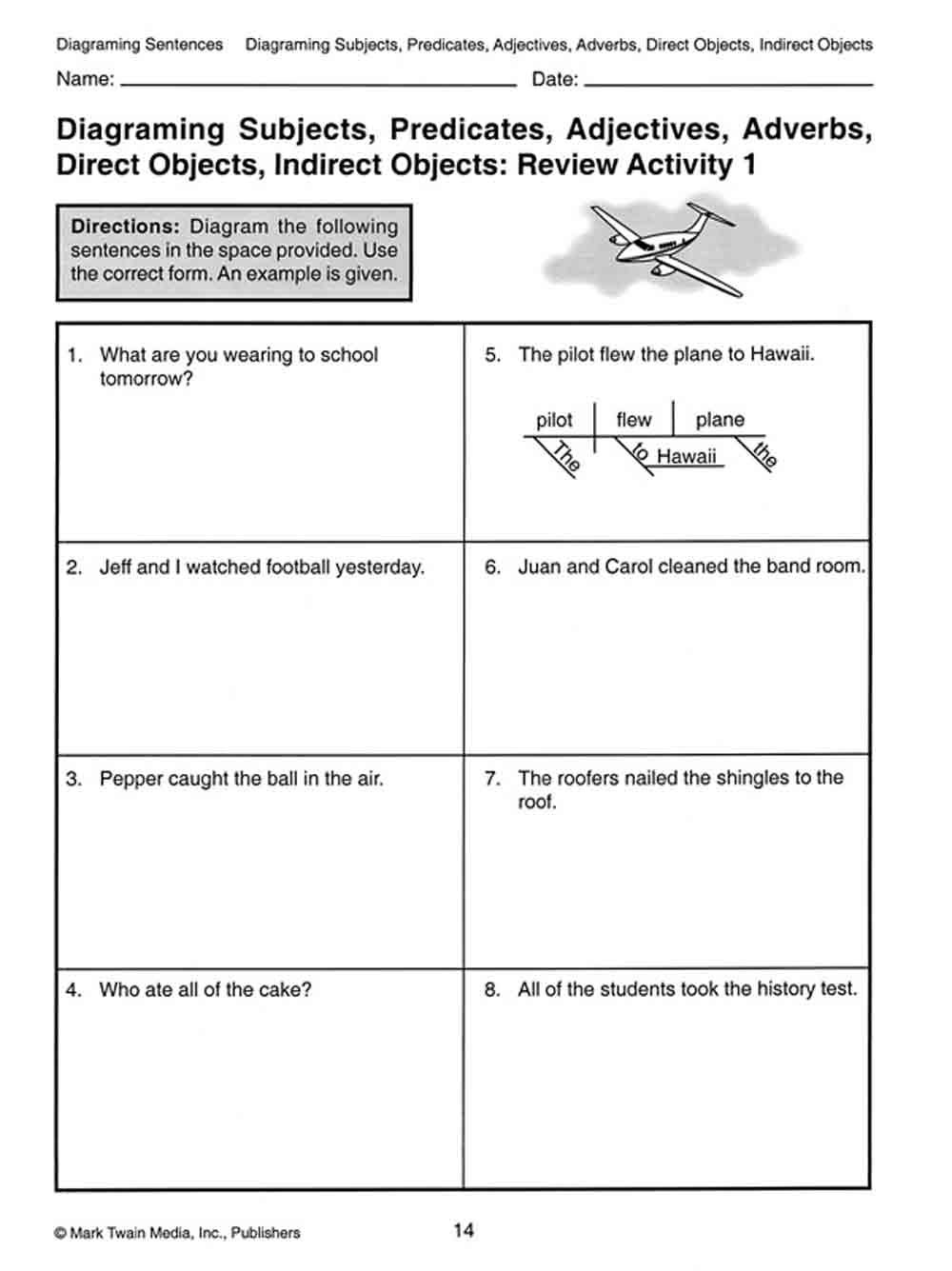 Mark Twain - Diagraming Sentences