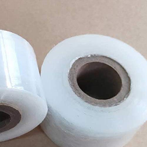 Happyyami Roll Grafting Tape Stretchable Garden Grafting Tape Plants Repair Tapes Self- Adhesive Clear Floristry Film for Garden Nursery Fruit Trees Garden Budding Tree 120m