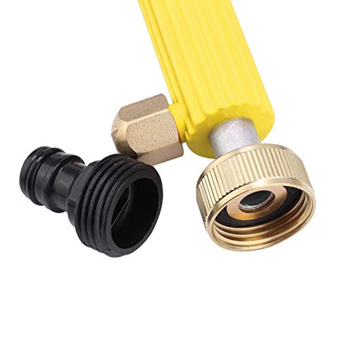 Washer Spray Head, Spray Rod, with Switch Valve Washer Nozzle, Long Distance Car Cleaning Tool for Garden Irrigation(Yellow)