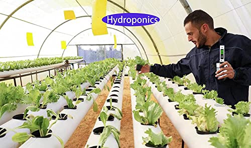 pH Meter,Accurate and calibrated pH Tester for Hydroponic System,Pools, Koi Ponds, Drinking Water, Wine/Beer Brewing, Hot Tub, Spa, Aquarium