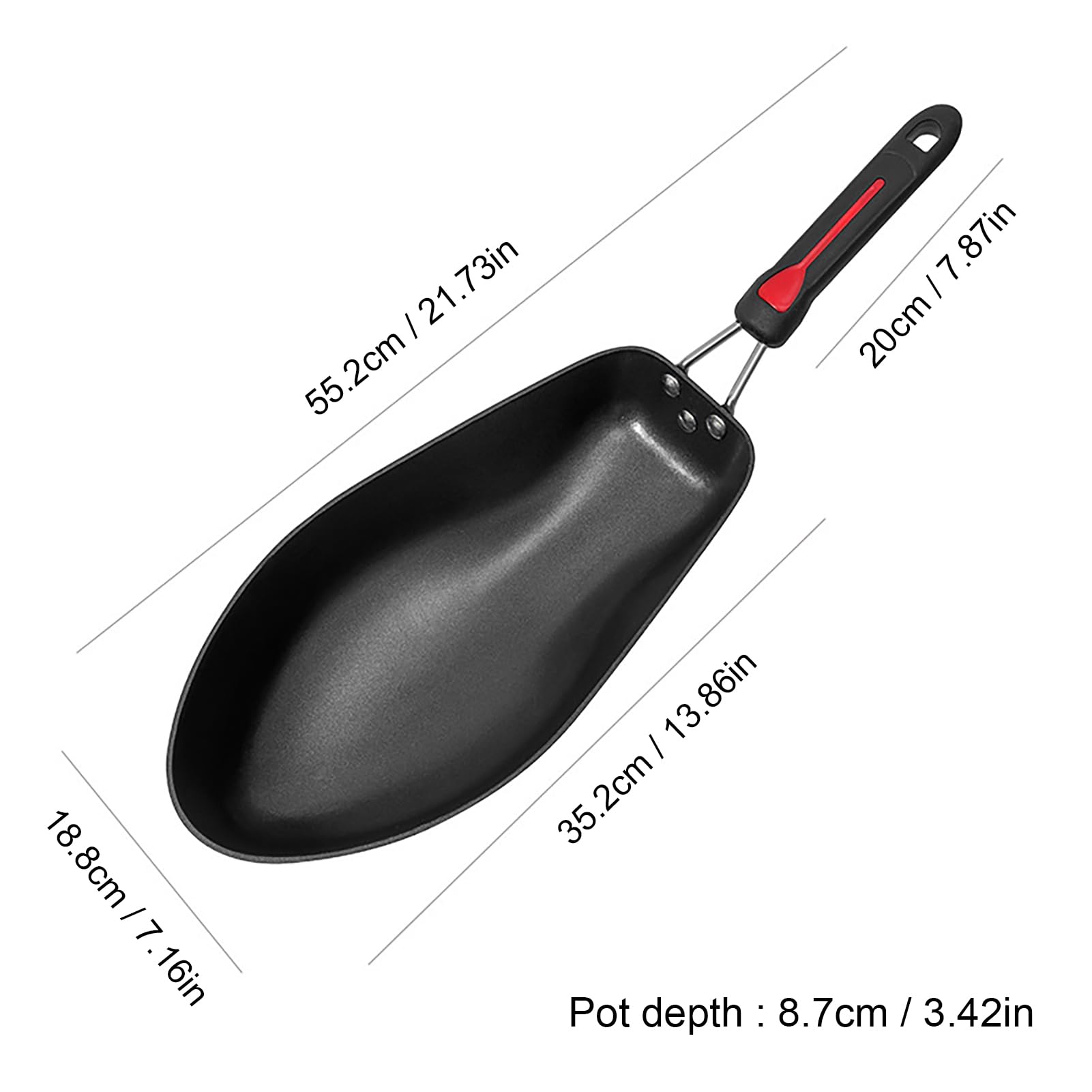Axfbim Nonstick Frying Pan Set, 3D Fish Shape Non-Stick Pan, Carp Roasted Fish Grill Pan, Oil-saving non-breakable fish frying pan, for Cooking, Grilling, Frying
