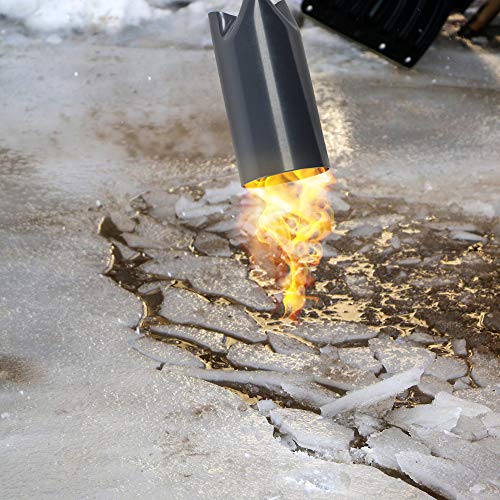 Ivation 500,00 BTU Propane Torch, Heavy Duty Weed Burner, Extra Long 10’ Hose, Adjustable Flame Control & Flint Ignitor, Outdoor Weed Killer for Weeds, Snow Melting, Roofing, Roads & More