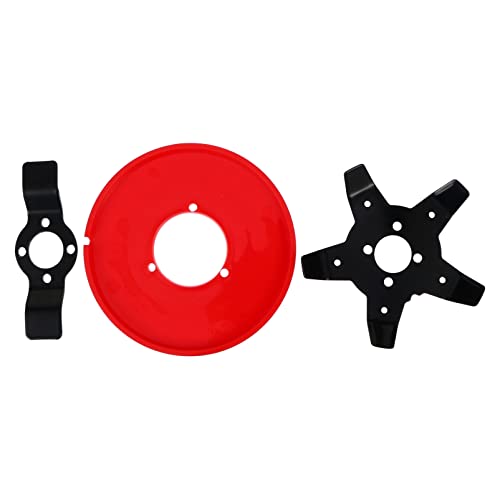 VILLCASE 1 set Tool Trimmers Home Steel Parts Weeding Mower Cutting Accessories Lawn Mowing Replacement Razors Head Brushcutter Garden Machine Plate Weeder Grass Blades Farm Cutter Brush