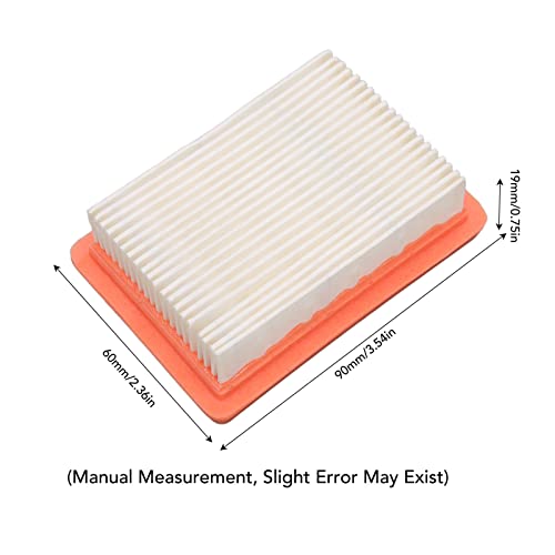 2Pcs 19mm Trimmer Air Filter, Brush Cutter Air Filter, Lawn Mower Air Filter Replacement for Garden Mower
