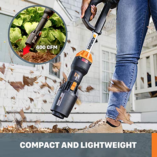 WORX 20V LEAFJET Cordless Leaf Blower with Power Share Brushless Motor - WG543 (Battery & Charger Included)