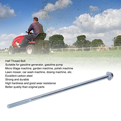 30Pcs Half Thread Hex Head M6 Lengthened Concave Carbon Steel for Gasoline Generator Garden Machine Lawn Mower (M6*170)